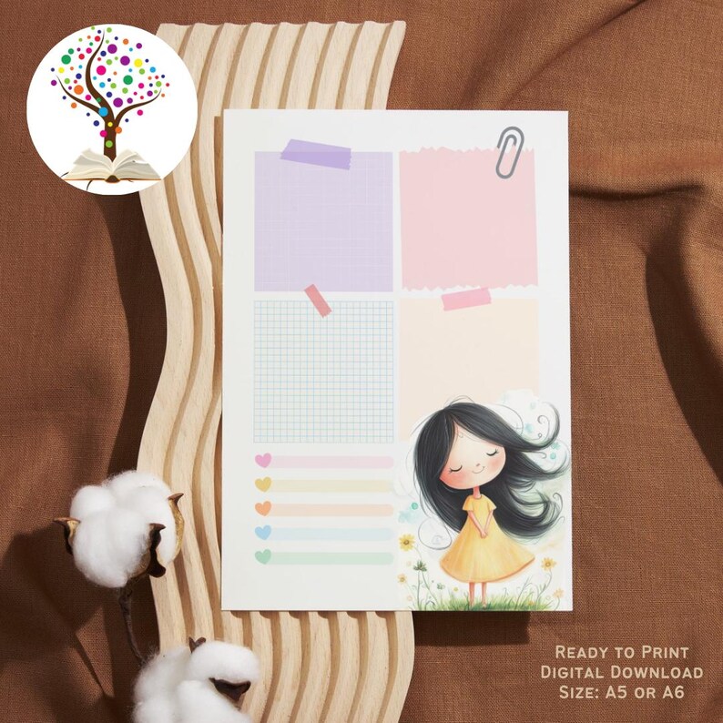 Kawaii Freshy Notepad, Kawaii Notepad, Printable Notepad, Cute Notepad ...