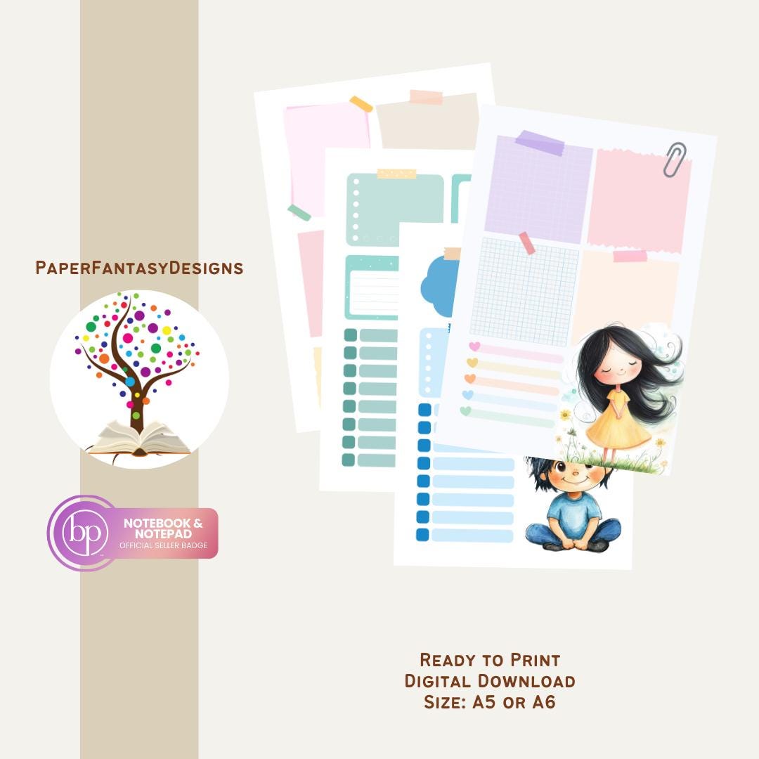 Kawaii Freshy Notepad, Kawaii Notepad, Printable Notepad, Cute Notepad ...