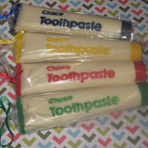 Solid Chocolate Toothpaste Tube and Chocolate Toothbrush Combo Set ...