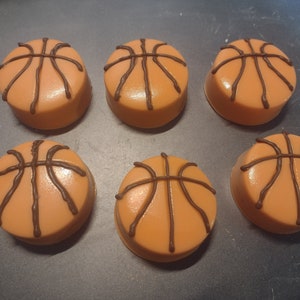One Dozen Basketball Designed Chocolate Covered Sandwich Cookie Party Favors - Etsy