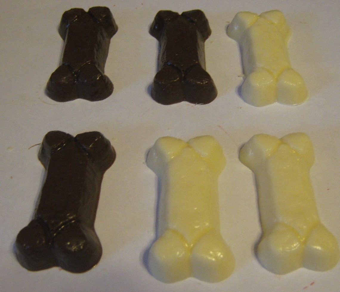 One Dozen Chocolate Dog Bones Party Favors - Etsy