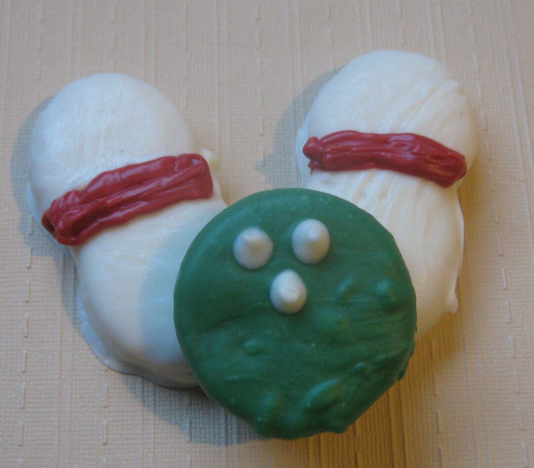 3 Piece Bowling Ball and Bowling Pins Chocolate Covered Sandwich Cookie ...