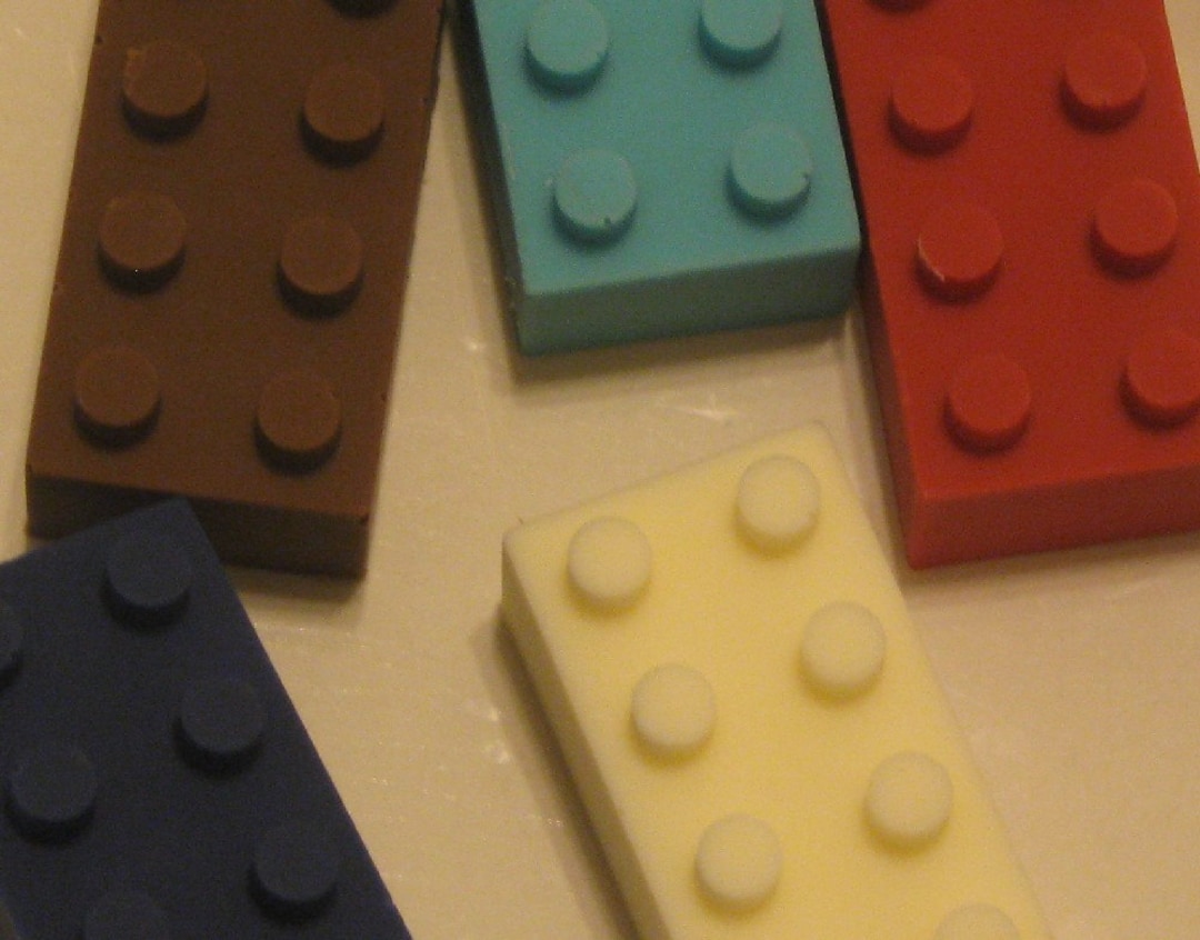 Solid Chocolate Building Block Candy Pieces - Etsy