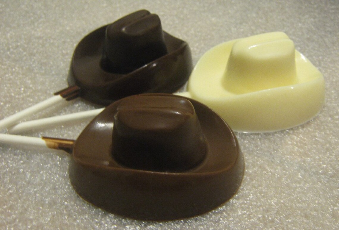 One Dozen Cowboy Hat Lollipop Sucker Party Favor | Etsy