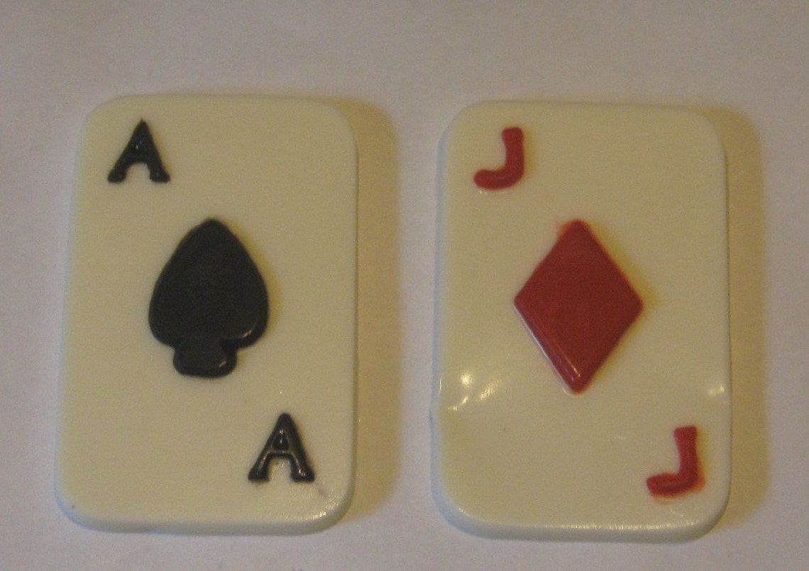 Set of 4 Chocolate Playing Cards - Etsy