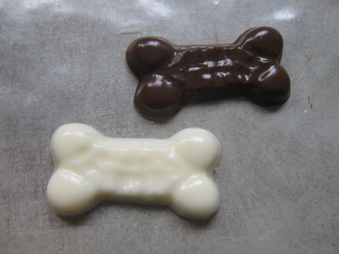 One Dozen Mini Dog Bone Chocolate Cupcake Toppers Party Favors - Etsy