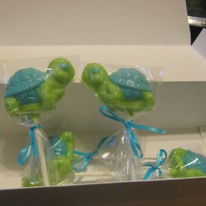 One Dozen Adorable Turtle Lollipops Suckers Party Favors - Etsy