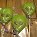 One Dozen Alien Head Chocolate Lollipops | Etsy