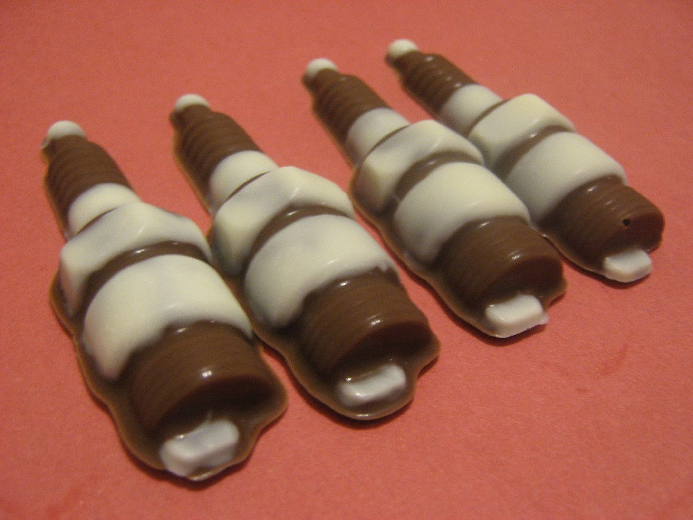 One Dozen Chocolate Spark Plug Candies - Etsy