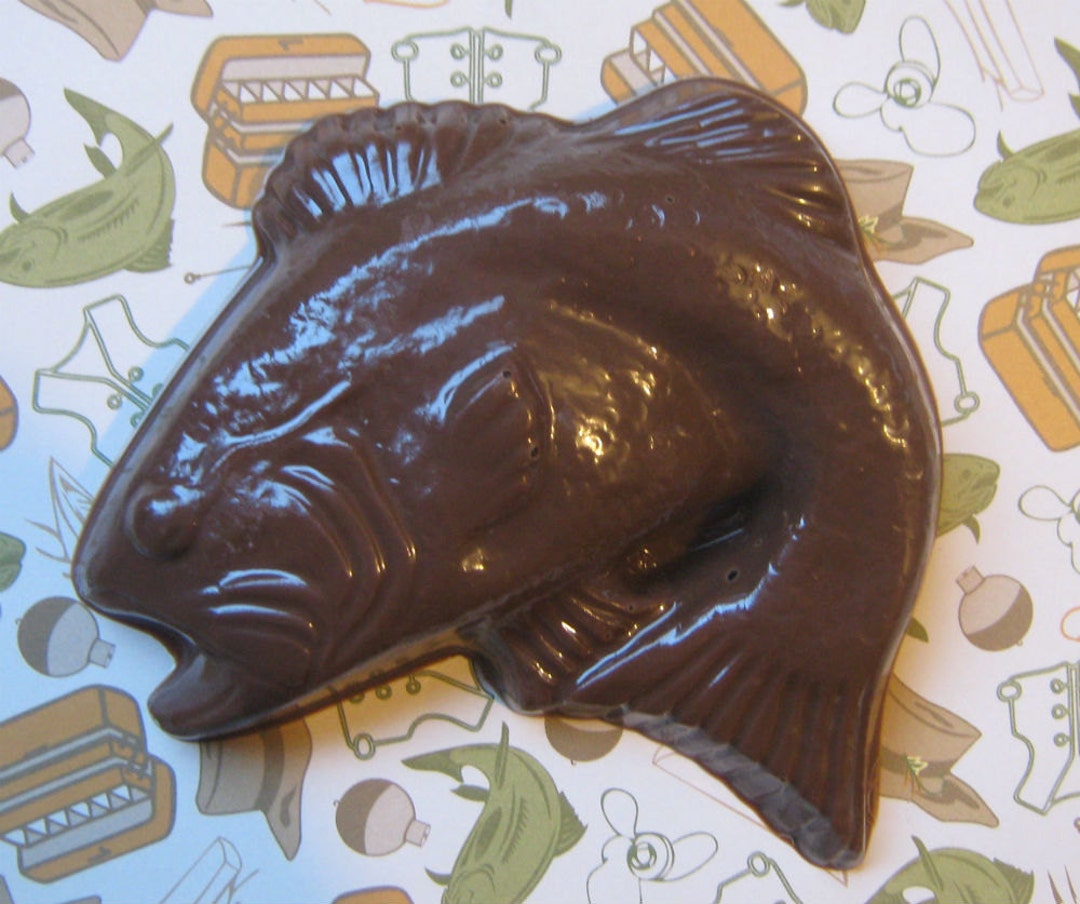 Kiss My Bass - Large Solid Chocolate Fish Cake Topper Party Favor - Etsy