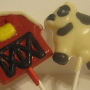 12 Large Barn and Cow Lollipop Suckers Farm Party Favors - Etsy