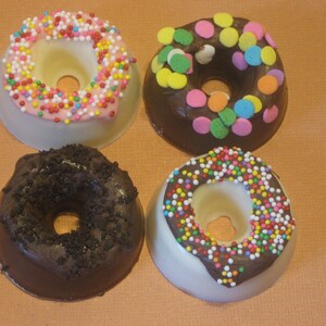 One Dozen Chocolate Candy Mini Donuts With Sprinkles - Etsy