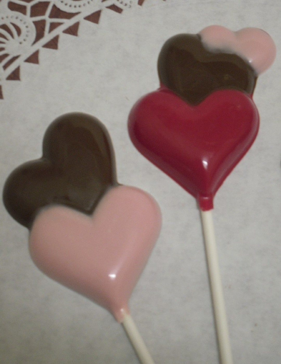 A Dozen Multiple Hearts Lollipops Suckers Party Favors - Etsy