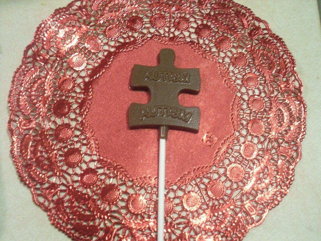 Chocolate Autism Awareness Sucker/lollipops - Etsy