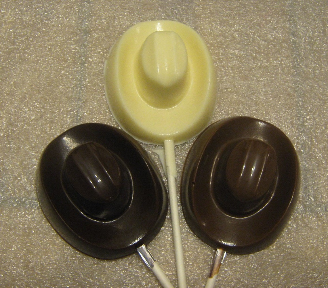 One Dozen Cowboy Hat Lollipop Sucker Party Favor | Etsy