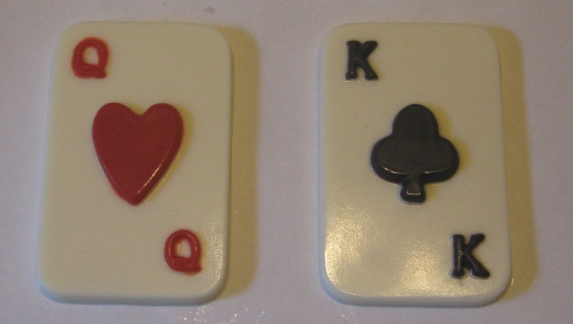 Set of 4 Chocolate Playing Cards - Etsy