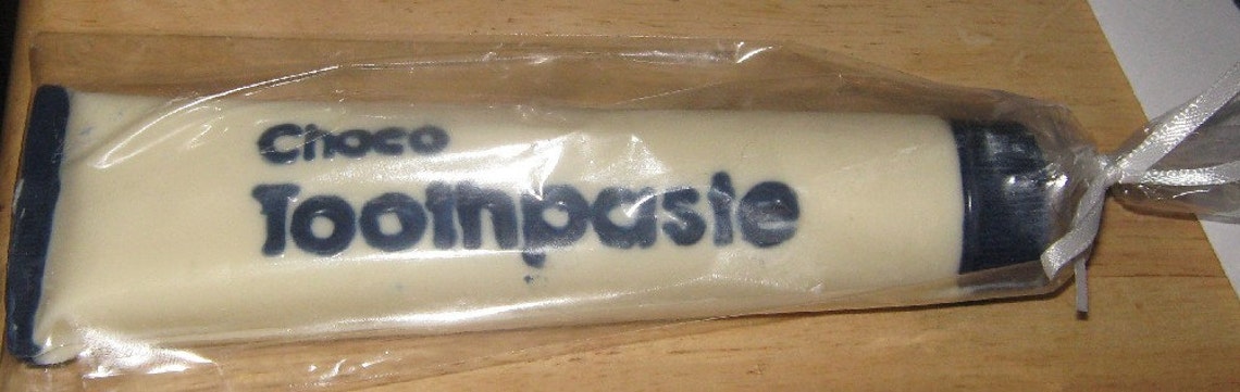 Solid Chocolate Toothpaste Tube and Chocolate Toothbrush Combo - Etsy