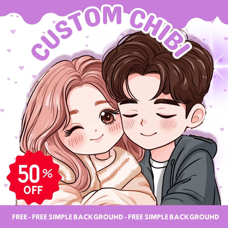 Custom Chibi Portrait | Anime Style Drawing, Personalized Gift - Etsy