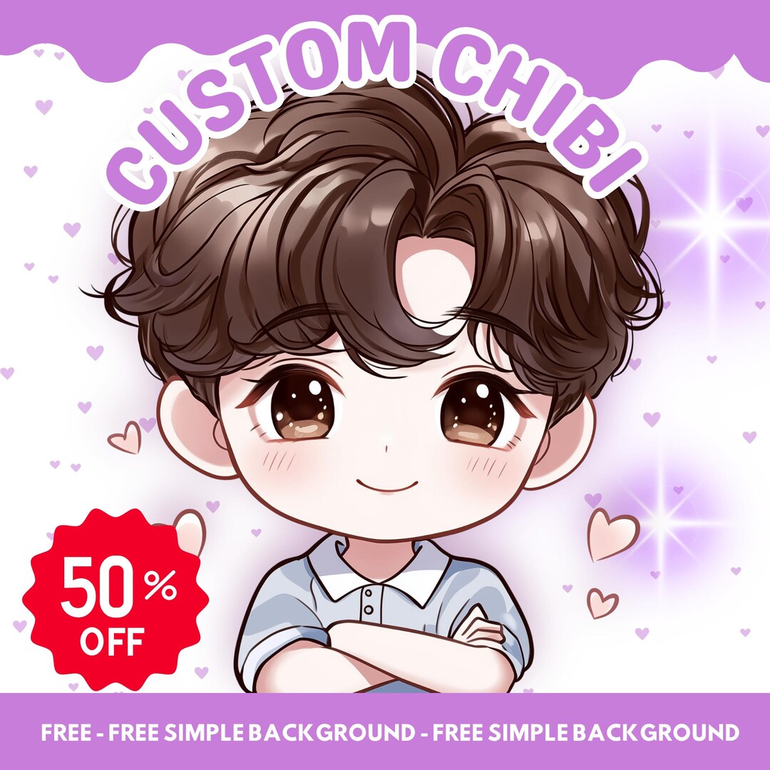 Custom Chibi Portrait | Anime Style Drawing, Personalized Gift - Etsy