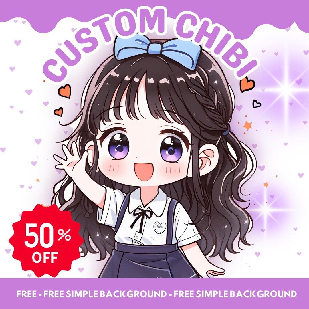 Custom Chibi Portrait | Cute Cartoon and Anime Style | Couple ...