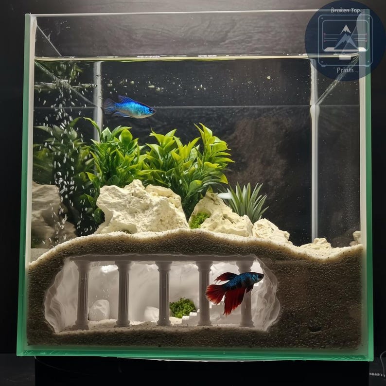 Lost Pillars Grotto Aquarium Terrarium Cave Hideout for Fish Shrimp and ...