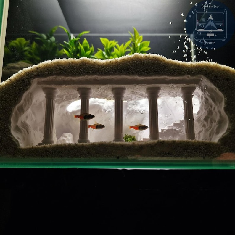 Lost Pillars Grotto Aquarium Terrarium Cave Hideout for Fish Shrimp and ...