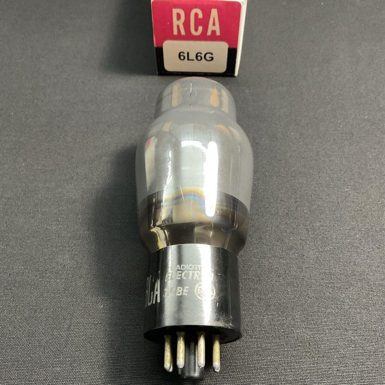 RCA 6L6G Vintage Power Amplifier Vacuum Tube Bottom Getter Hickok ...