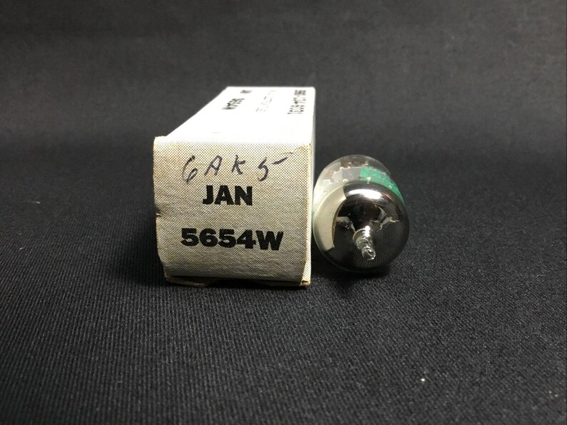 Nos Sleeve (5) GE 5654W 6AK5 Headphone Amp JAN Audio Preamp Vintage ...