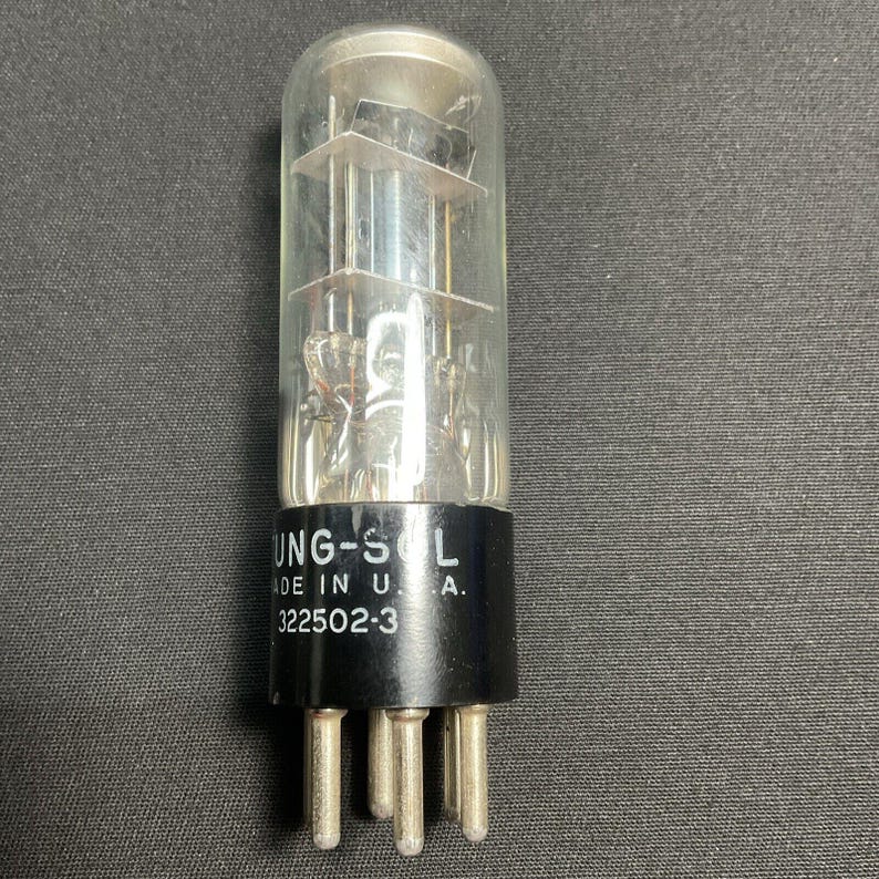 NOS Tung Sol 6E5 Magic Eye Vintage Vacuum Tube Tested Bright Green A ...