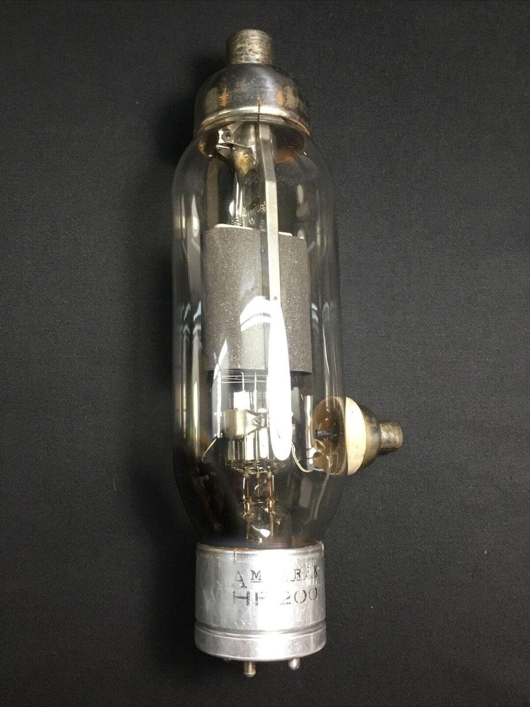 Amperex HF-200 Black Plate Vintage Radio Transmitting Vacuum Tube ...