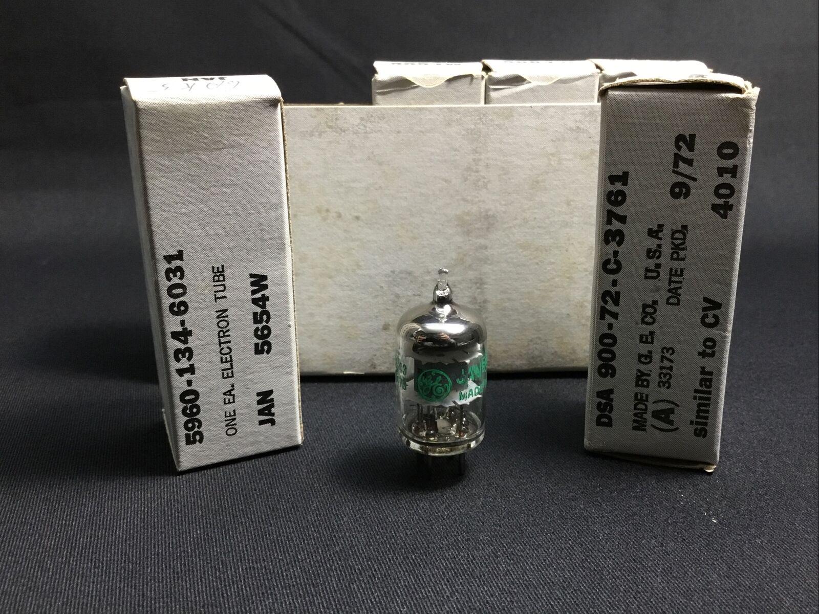 Nos Sleeve (5) GE 5654W 6AK5 Headphone Amp JAN Audio Preamp Vintage ...