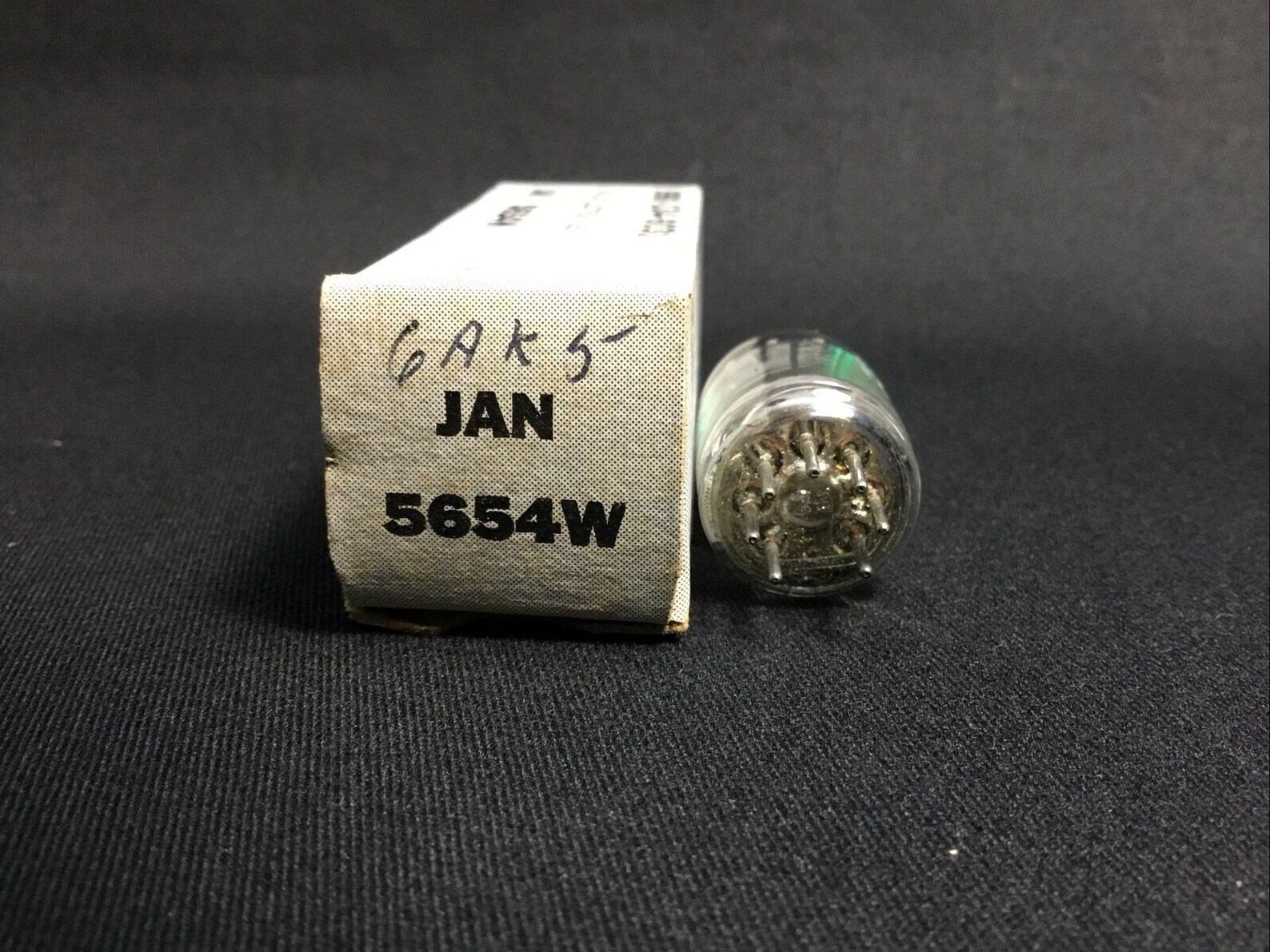 Nos Sleeve (5) GE 5654W 6AK5 Headphone Amp JAN Audio Preamp Vintage ...