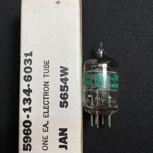 Nos Sleeve (5) GE 5654W 6AK5 Headphone Amp JAN Audio Preamp Vintage ...