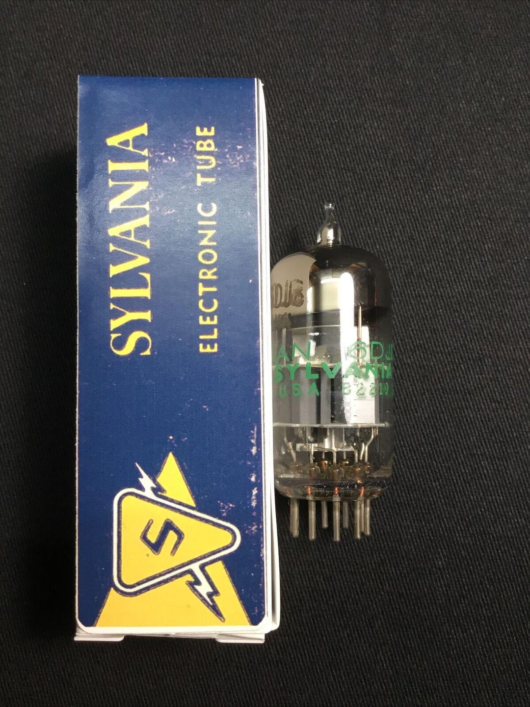 Sylvania 6DJ8 ECC88 JAN Audio Amplifier Vintage Vacuum Tube Tested 7. ...