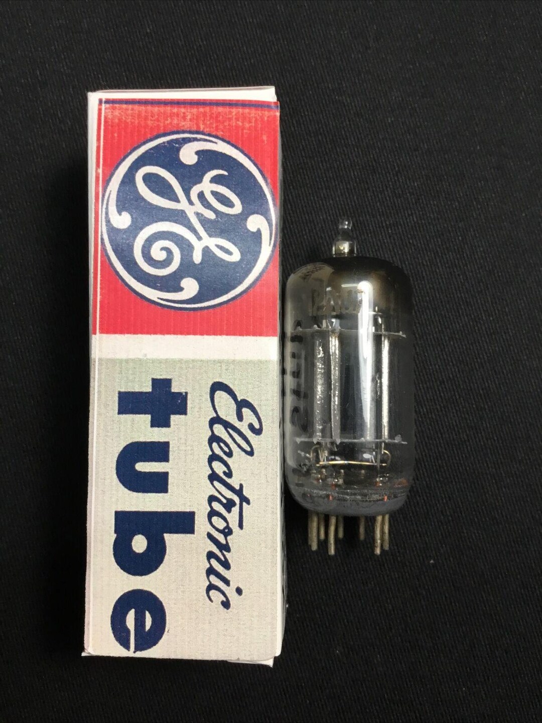 GE ken-rad 12AU7 Graphite Plates D Foil Getter Vintage Vacuum Tube ...