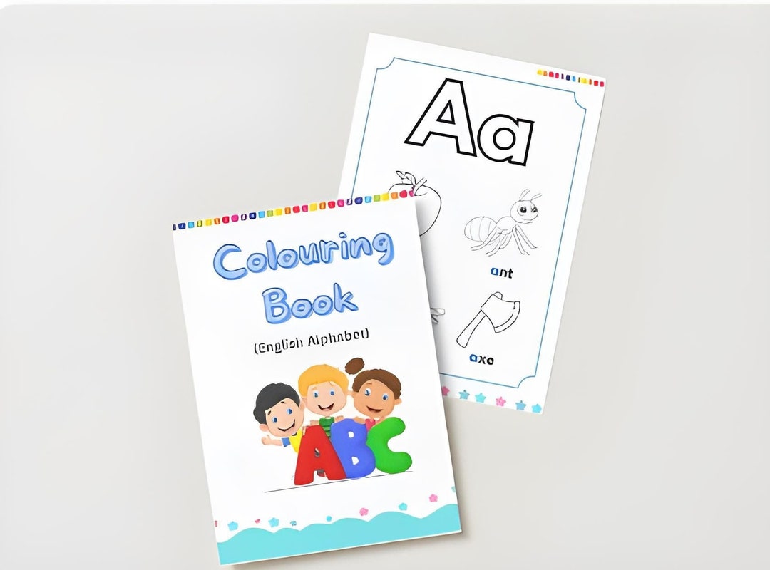 Colouring Alphabet (A-Z) Book Printable - Etsy