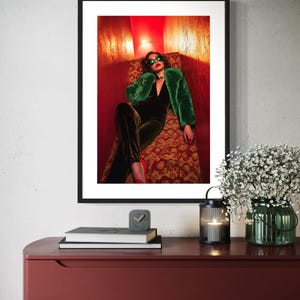 Bold Fashion Girl Digital Art Print Stylish Wall Art Chic Woman Poster ...