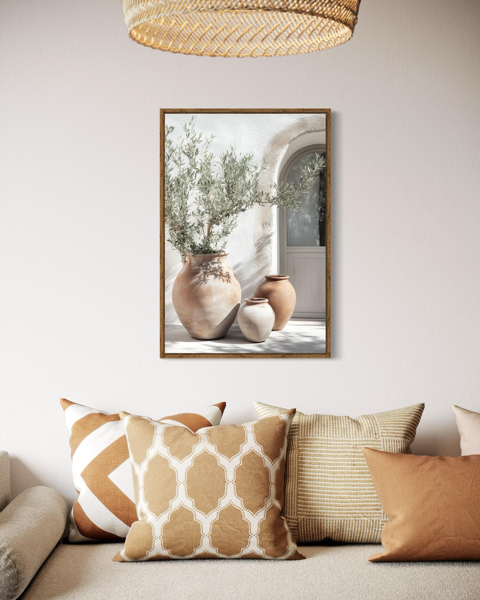 Olive Tree Wall Art Botanical Print Mediterranean Decor Minimalist ...