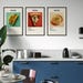 Food Prints Set: Modern Kitchen Wall Art, DIGITAL DOWNLOAD, AI ...