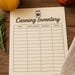 Printable Canning Inventory Log | Rustic Food Storage Tracker ...