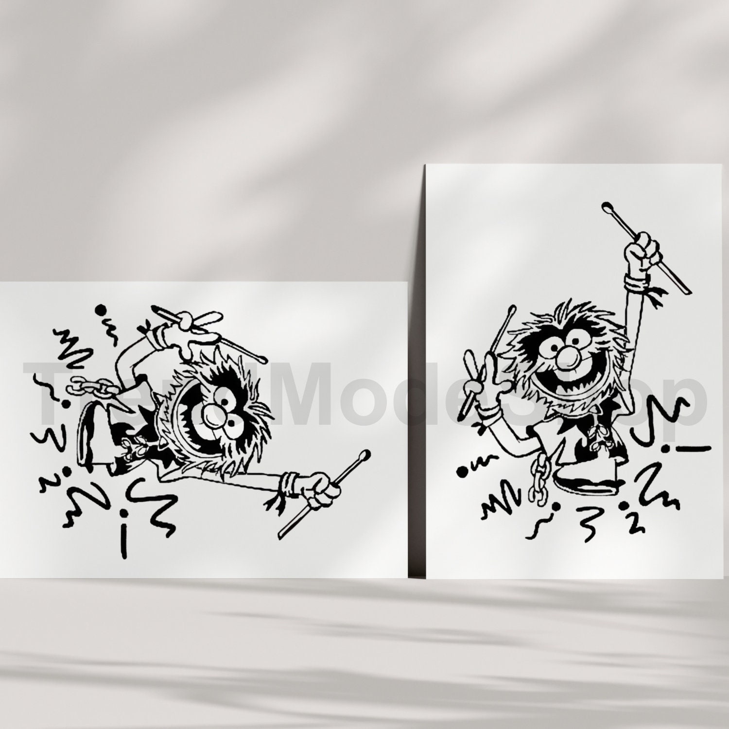 Muppets Animal SVG Muppets Playing Drums Svg DXF Cut File Iron on ...