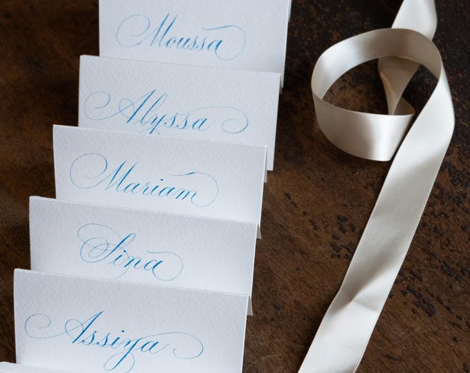 Custom Calligraphy Place Cards for Weddings & Parties - Etsy