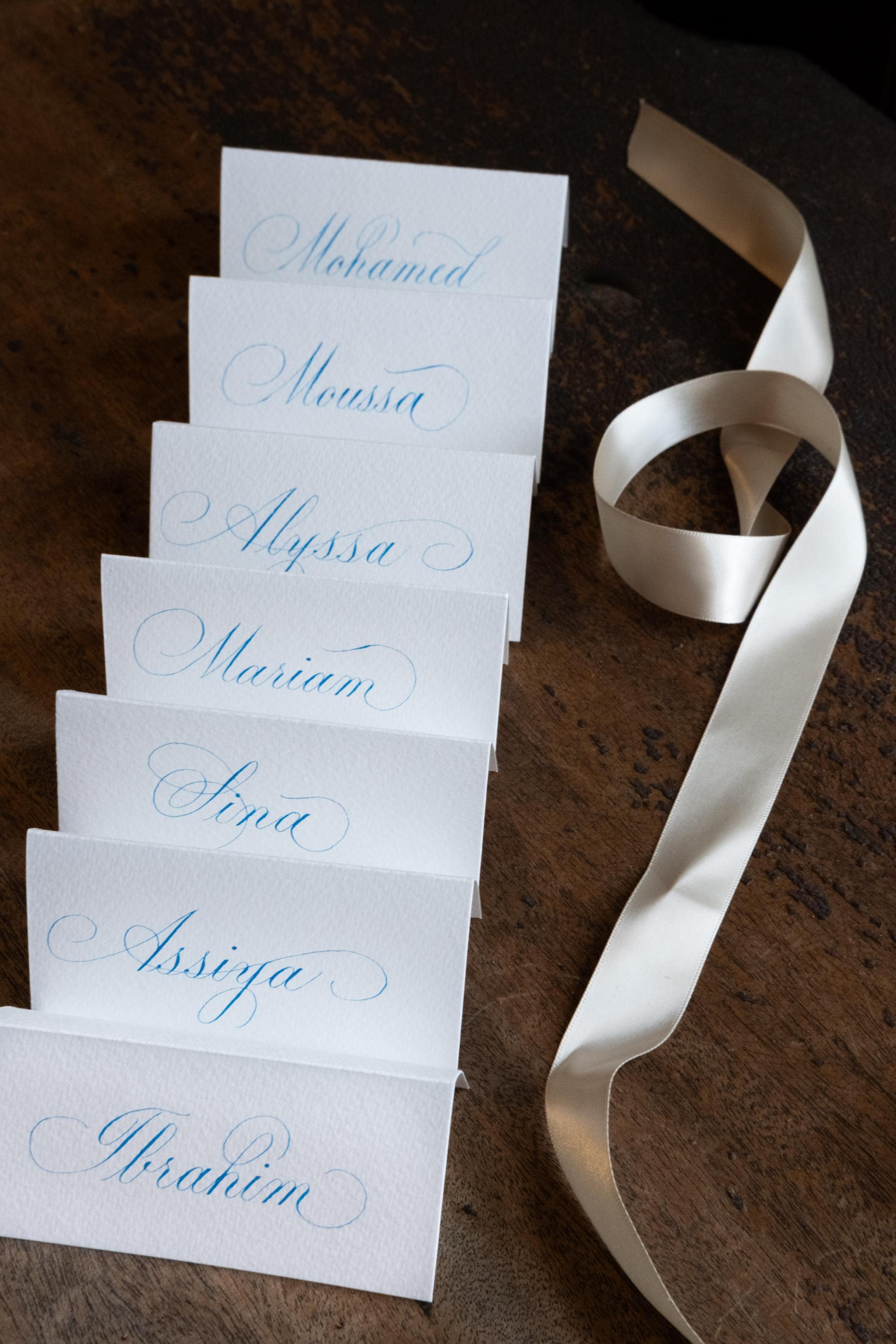 Custom Calligraphy Place Cards for Weddings & Parties - Etsy