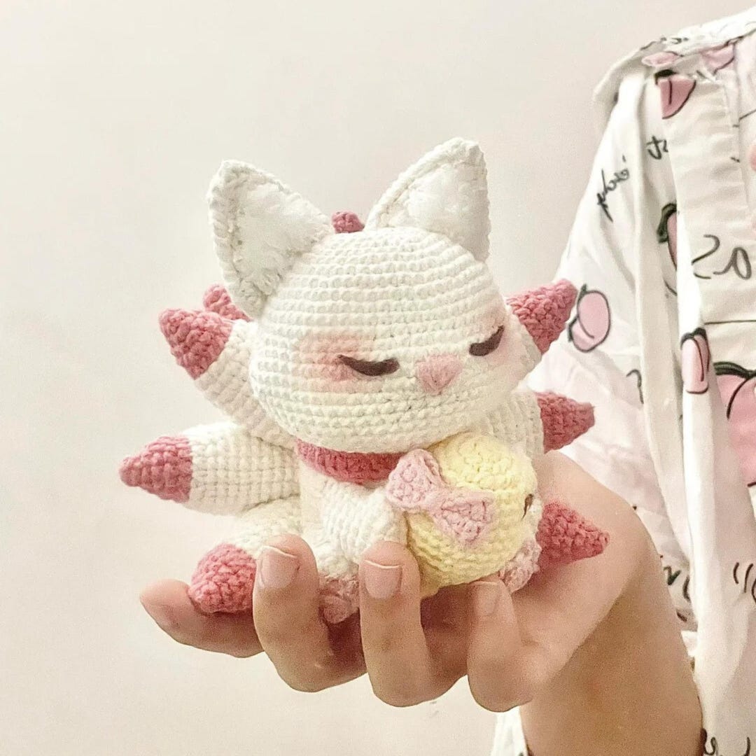 DIGITAL DOWNLOAD Crochet Amigurumi Pattern: Fuyuko the Kitsune/ Crochet ...