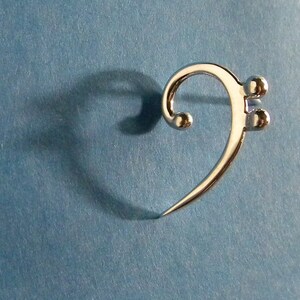 Bass Clef Tac Pin - Etsy