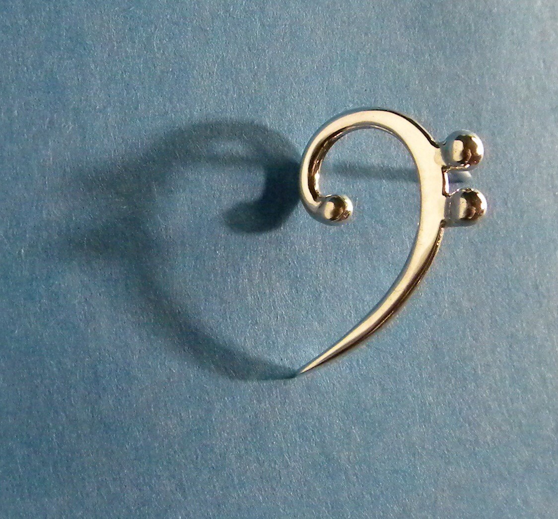 Bass Clef Tac Pin - Etsy