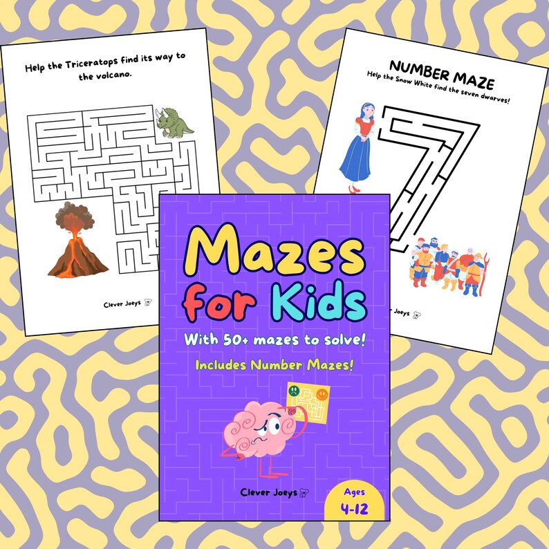 Printable Mazes for Kids - 50+ Fun Mazes to Solve | Ready to Print Maze Workbook for Kids Ages 4 ...