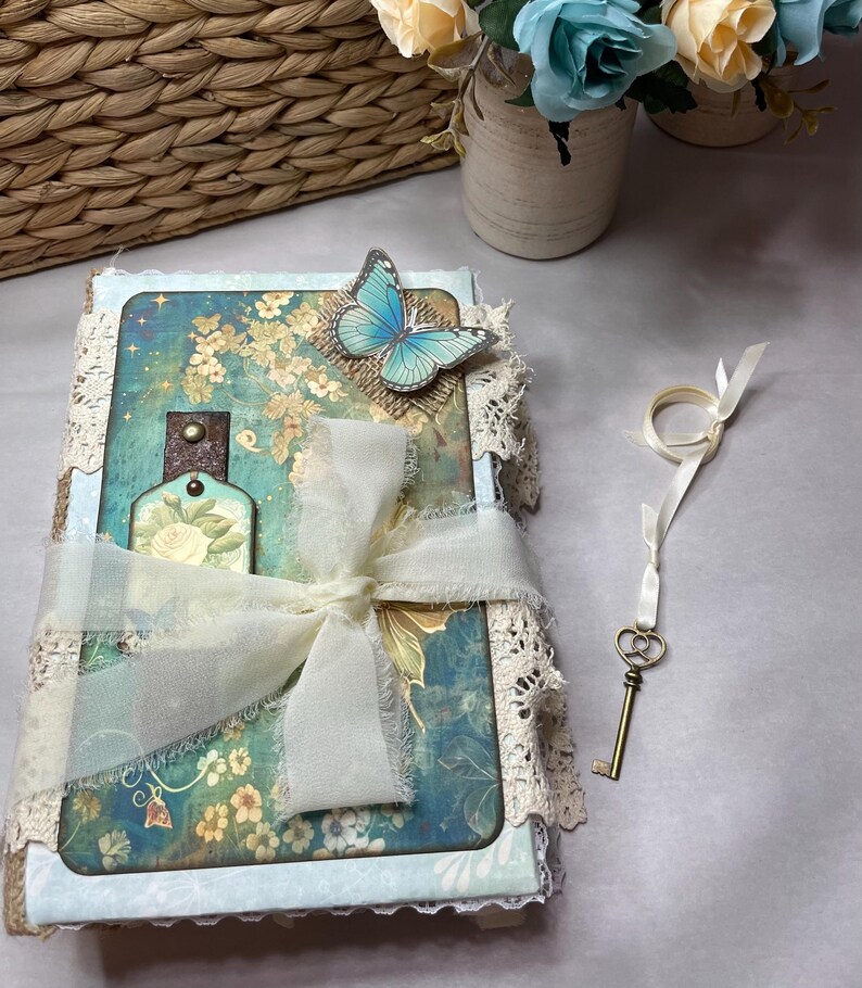 Handmade and Decorated Journal Vintage and Victorian Inspired With ...