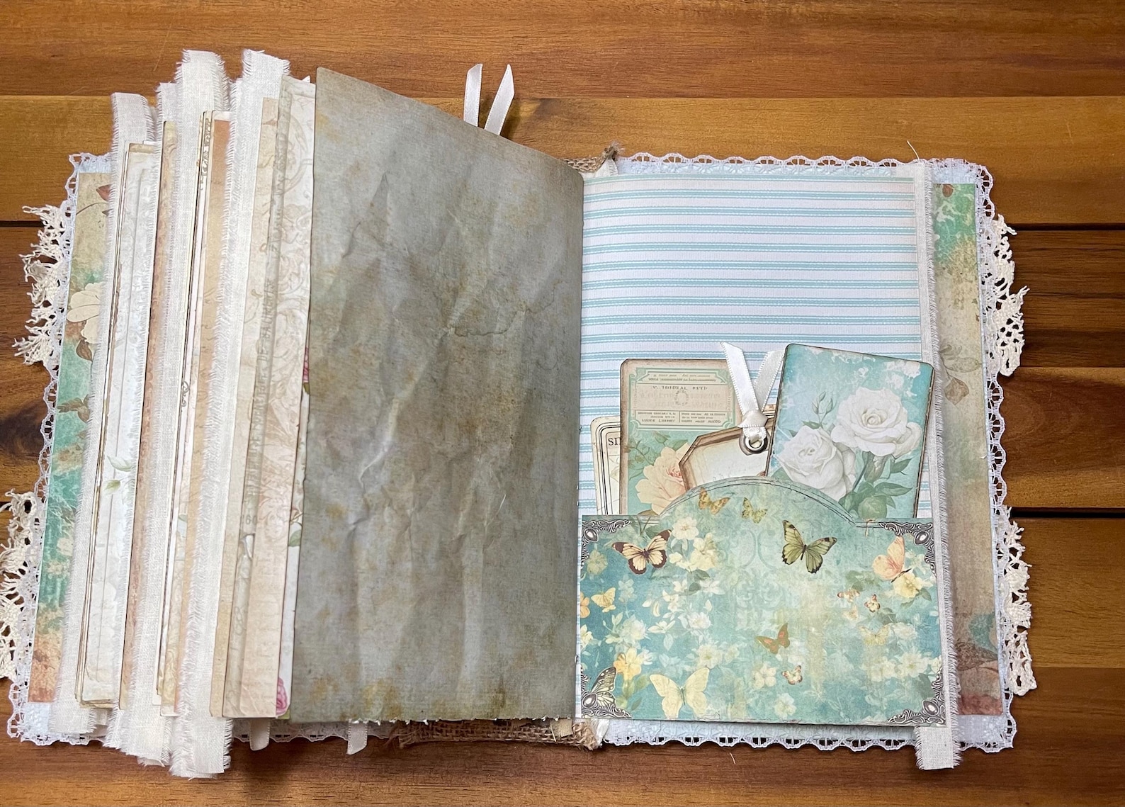 Handmade and Decorated Journal Vintage and Victorian Inspired With ...