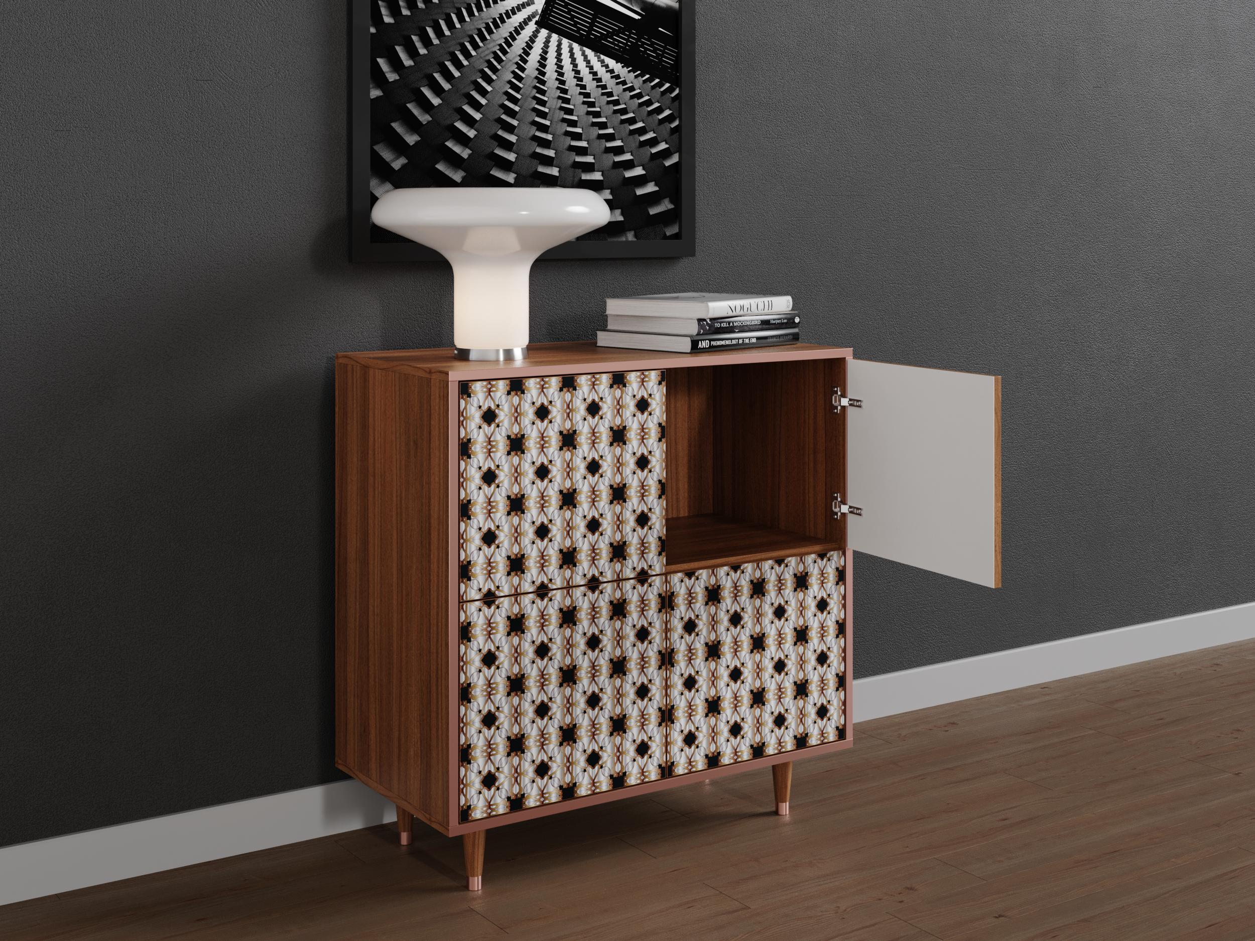 Small Sideboard 94 Cm, Bedroom Storage Cabinet, Colorful Scandi ...